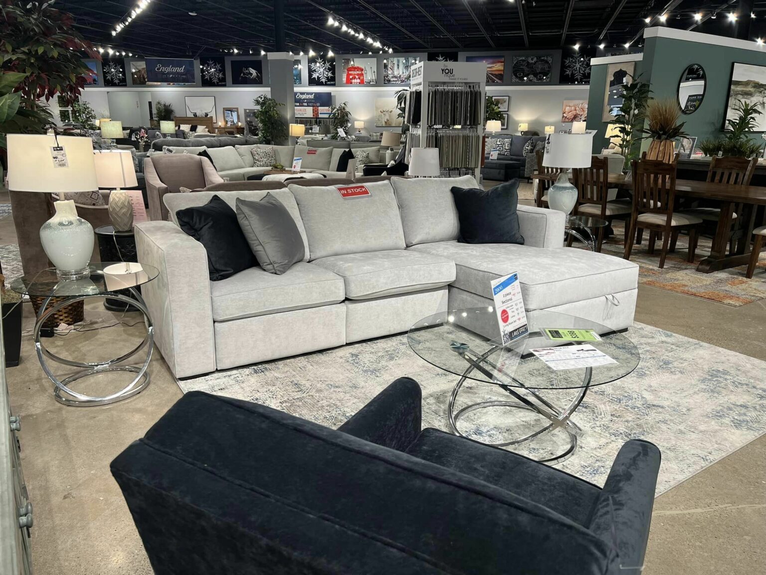 2900 Collection from Decor-Rest: 2-Piece Sectional with Recliner and ...